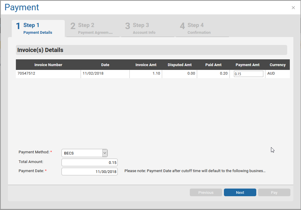 Am I able to pay invoices through the Invoice Portal?